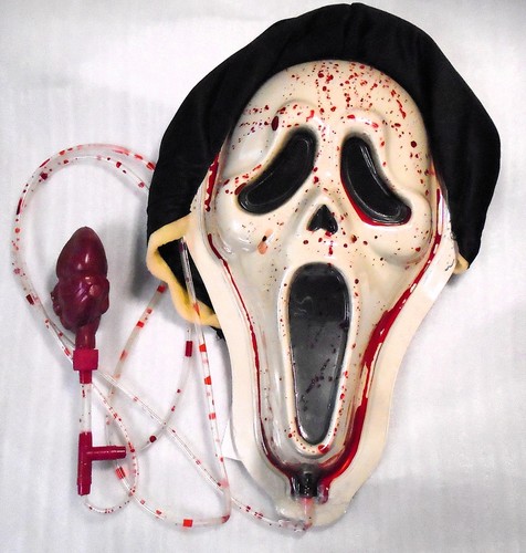 Vintage Scream Blood Mask Face Movie Ghost Bleeding Heart Pump ...
