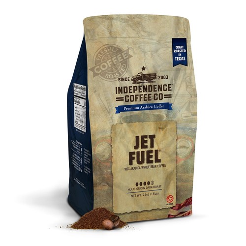 Independence Coffee Co. Jet Fuel Intense and Heavy Body, Dark Roast ...