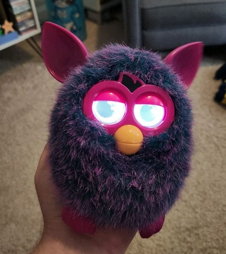 2012 Hasbro Furby Boom Purple Pink Speckled VOODOO Magic Talking Toy ...