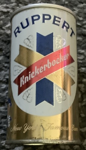 RUPPERT KNICKERBOCKER STRAIGHT STEEL BEER CAN Jacob RUPPERT Orange NJ ...