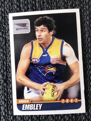 AFL 2007 West Coast Eagles Andrew Embley Fridge Magnet | eBay Australia