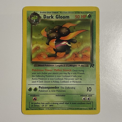 Dark Gloom 36/82 Pokemon Team Rocket Set Uncommon | eBay