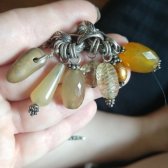 Designer Stephen Dweck Sterling Silver Gemstone Jade Turquoise Charm ...