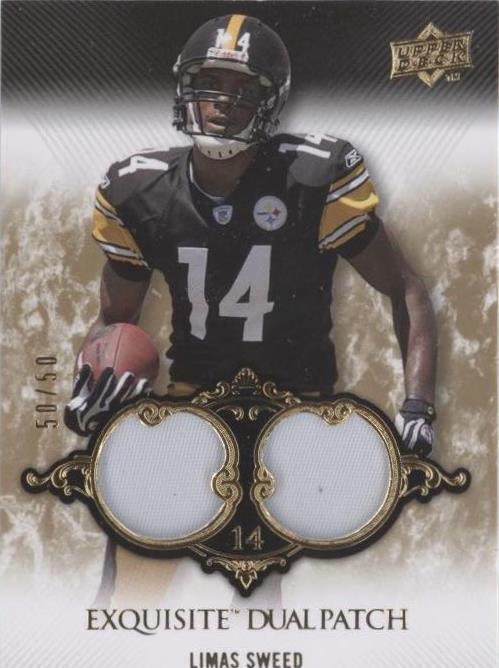 2008 Upper Deck Exquisite Collection - Dual Patch Limas Sweed #EP-9 /50 ...