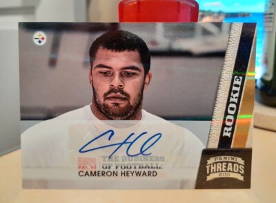CAMERON HEYWARD THREADS ROOKIE AUTO /299 OHIO STATE BUCKEYES PITTSBURGH ...