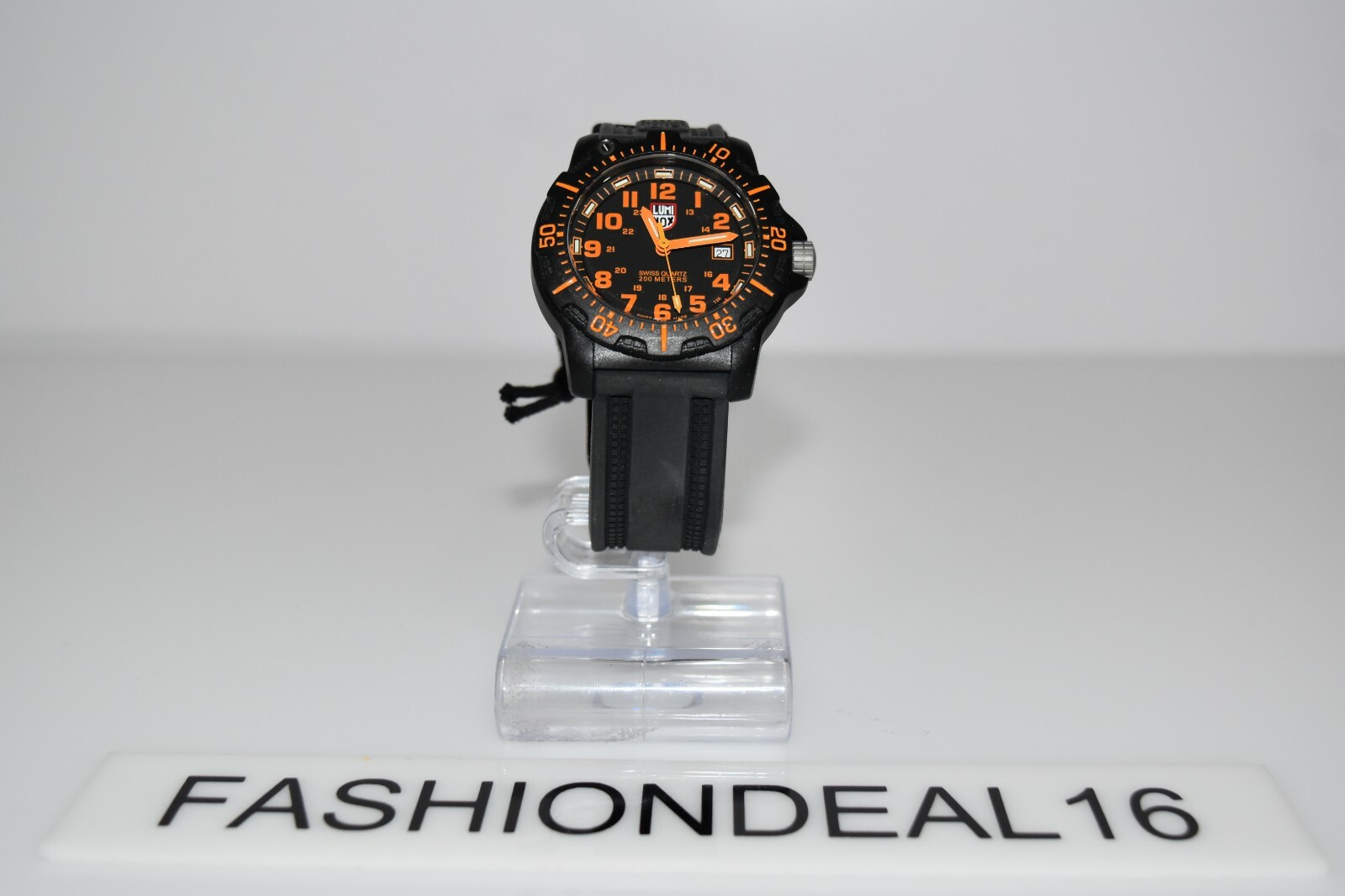 New Luminox Men's 8800 OPS Carbon Series Black Orange 8819.GG Watch | eBay