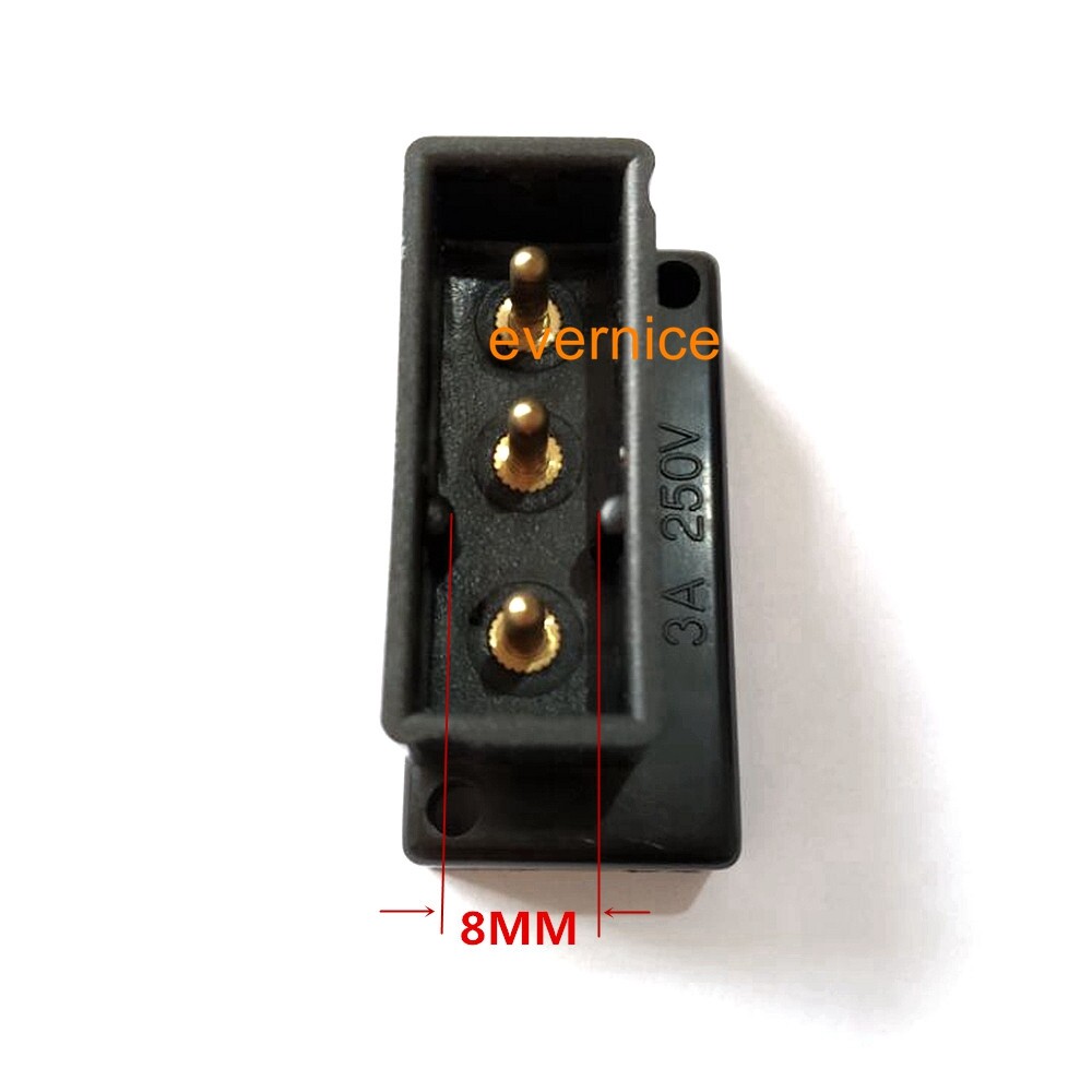 Male Socket Terminal Box for 3 Pin Sewing Machine YDK32A Power Cord ...