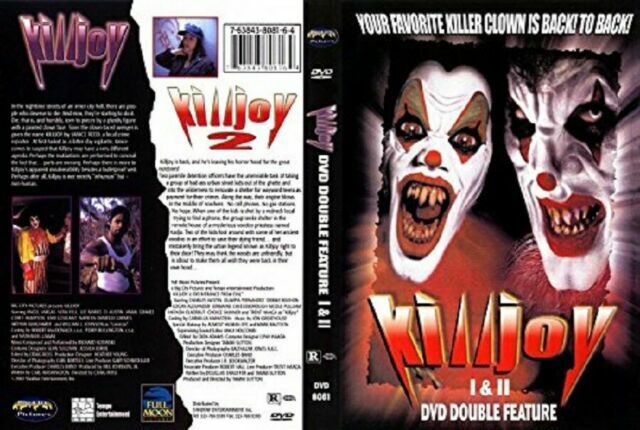 Killjoy 1 and 2 DVD Double Feature Full Moon Pictures Charles Band ...