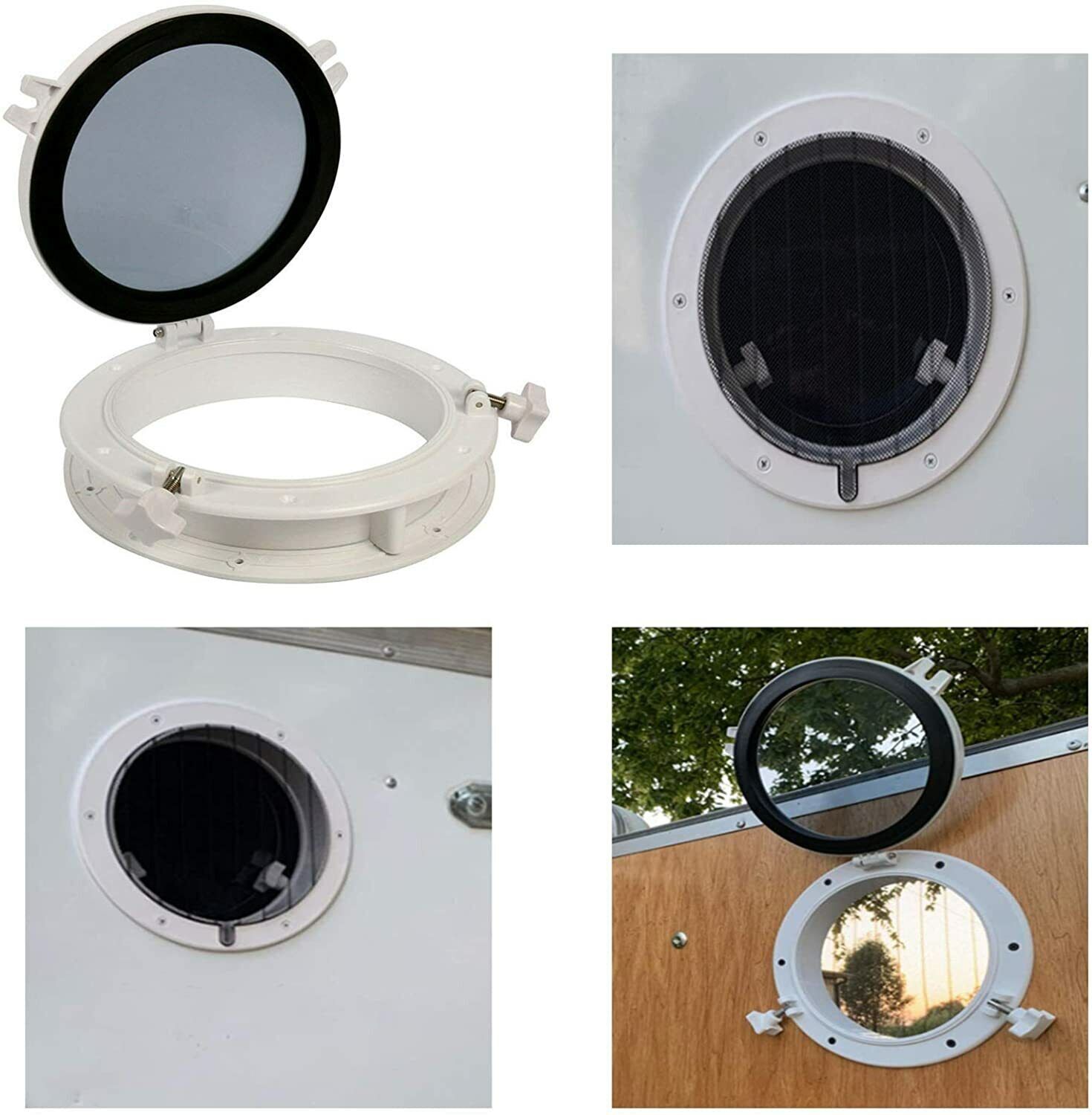 10" Opening Portlight Porthole Round Replacement Window Port Hole Boat ...