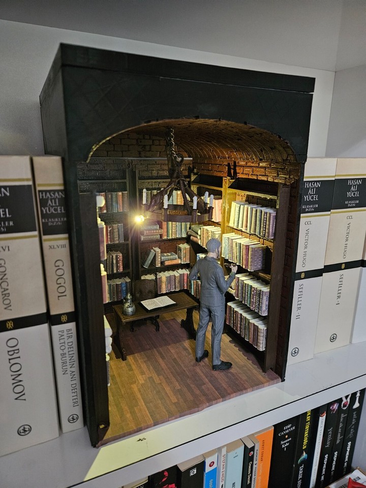 Library Book Nook, Book Ends, Book Shelf Decor | eBay