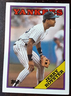 1988 Topps #257 Jerry Royster Shortstop & 2nd Base NY Yankees FREE ...