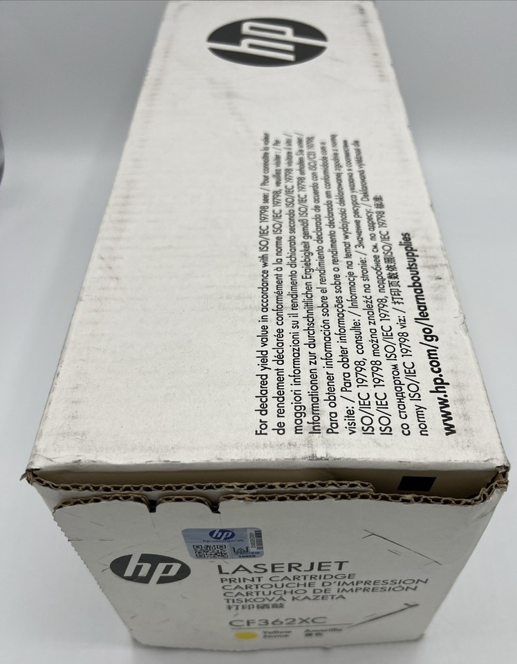 Genuine HP CF362XC (508X) Yellow High-Yield Toner Cartridge Sealed Oem ...