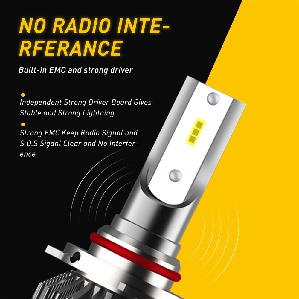 AUXITO 9006 HB4 CSP LED Headlight Light Bulbs Replace Lamp White 9000LM ...