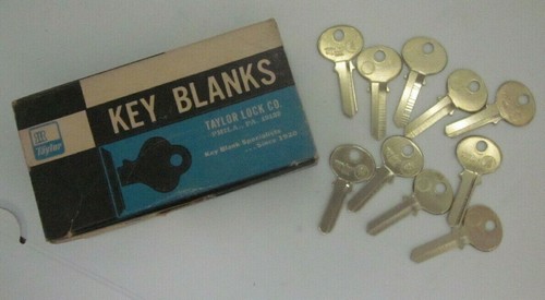 Lot of 10 Taylor Key Blanks blank Fits 20FR 1000FR Corbin rare lock ...