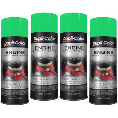 Duplicolor DE1641 (4-Pack), Engine Enamel Paint, Grabber Green, 12 oz ...