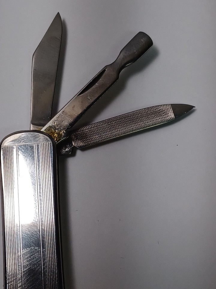 MIB Imperial Silver Tone Multi Tool Knife & Lighter in Original Box ...