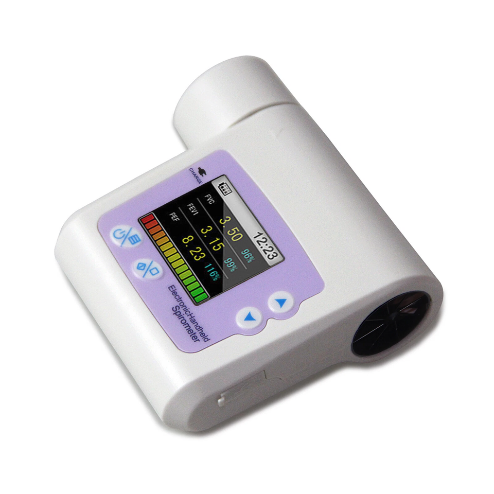 SP10 Digital Spirometer FVC FEV1 PEF, Color Display, PC Software | eBay