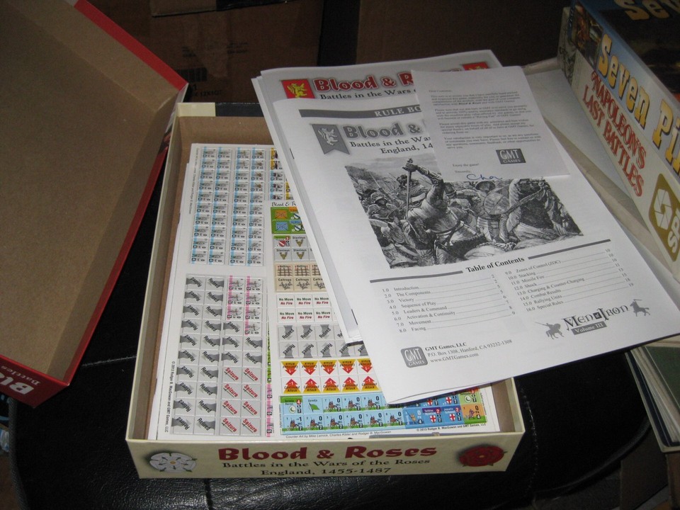 Unpunched Blood & Roses Battles in the Wars o the Roses England, 1455 ...