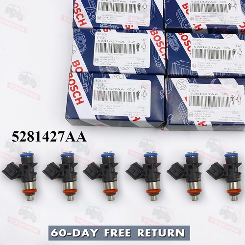 6Pcs Fuel Injectors For 0280158662 Chrysler Jeep Dodge RAM 3.6L 17-21 ...