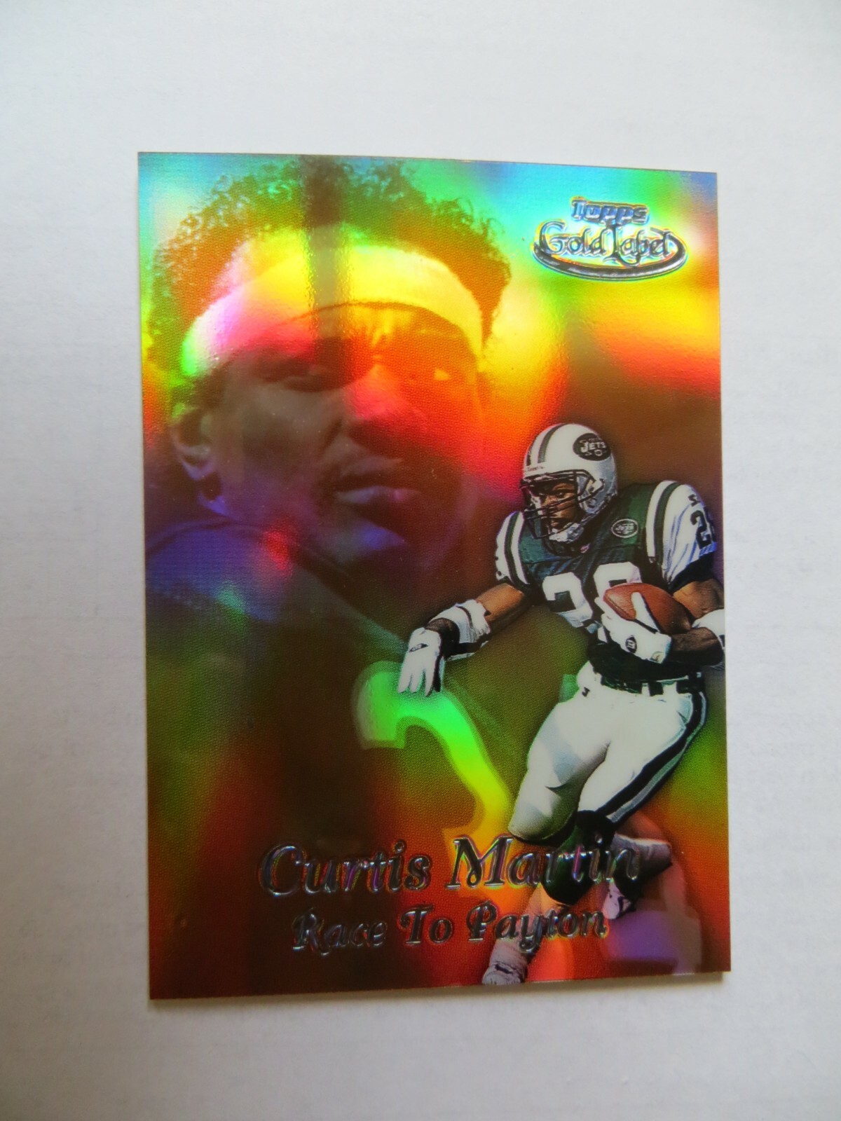 1999 TOPPS GOLD LABEL - RACE TO PAYTON BLACK - #R10 CURTIS MARTIN | eBay
