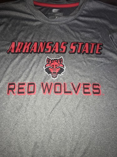 ARKANSAS STATE RED WOLVES T Shirt By COLOSSEUM Men’s XL Grey 100% ...