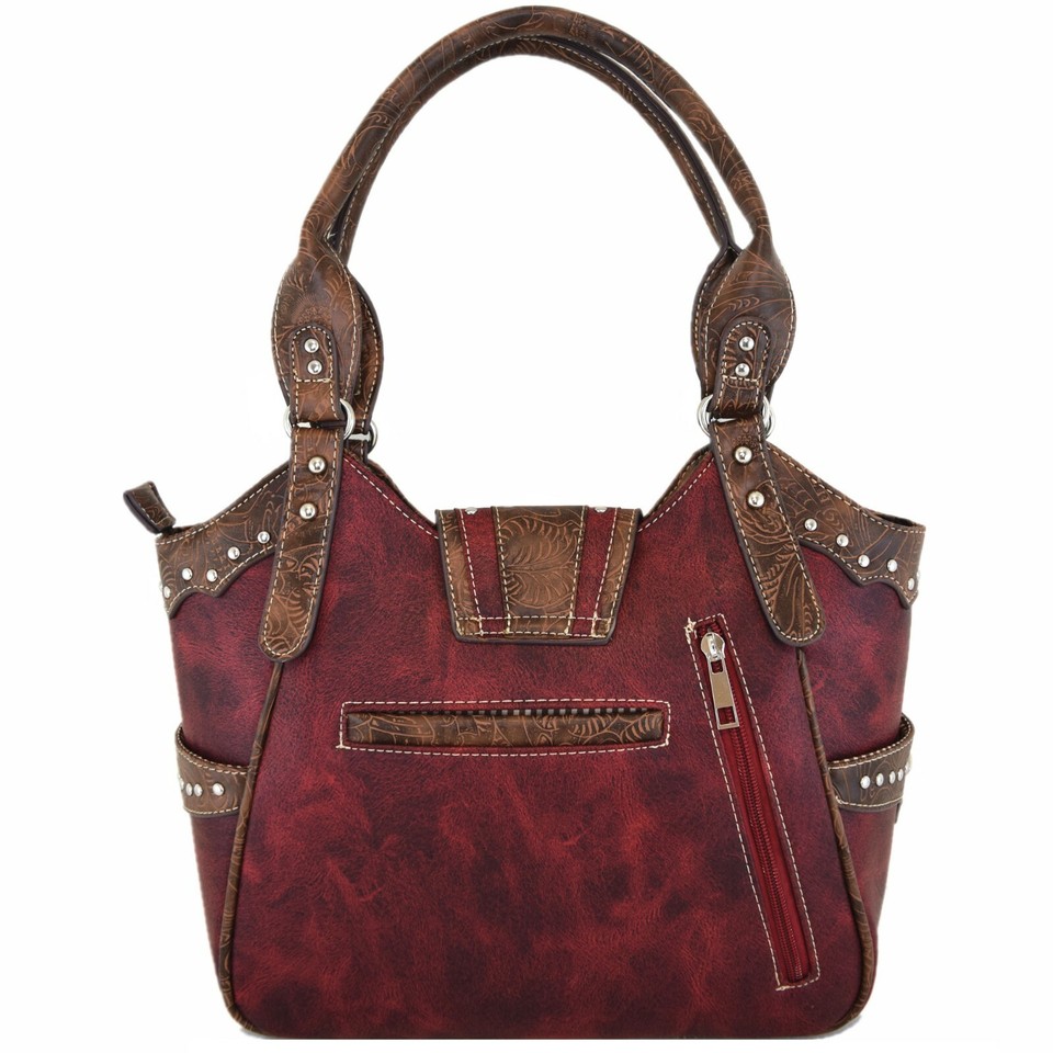 Western Buckle Country Handbag Concealed Carry Purse Women's Shoulder ...