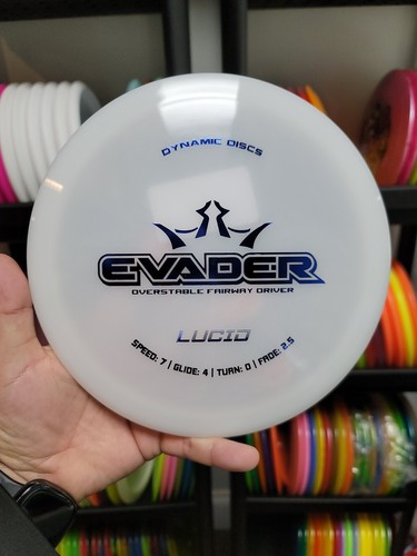 Dynamic Discs 172g White LUCID EVADER Disc Golf Driver | eBay