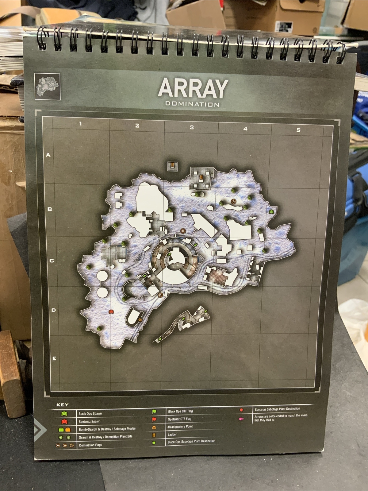 CALL OF DUTY BLACK OPS MULTIPLAYER TACTICAL RECON STAND MAPS ORIGINAL ...