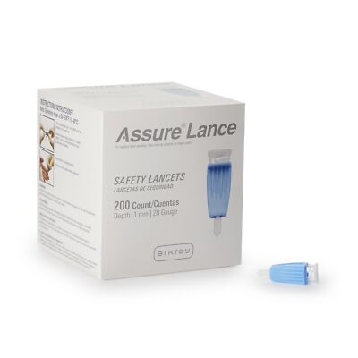 Assure Low Flow Safety Lancet 28 Gauge Needle 1.0 mm Depth 1 Box(s) 200 ...