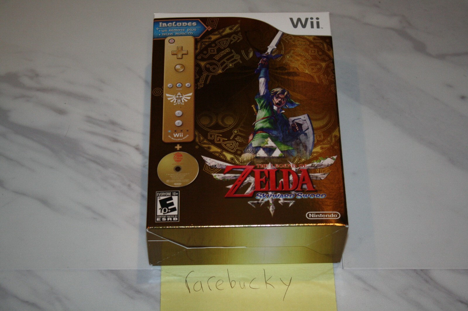 Legend of Skyward Sword Gold Remote Bundle (Wii) NEW SEALED NM, CASE ...