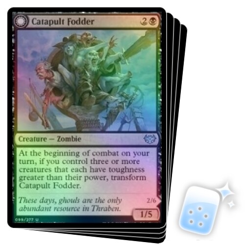 FOIL CATAPULT FODDER X4 Innistrad: Crimson Vow VOW Magic MTG MINT CARD ...