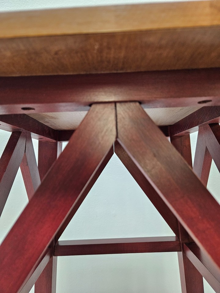 Ethan Allen Country Colors End Table Pedestal Farmhouse Mission Finish ...