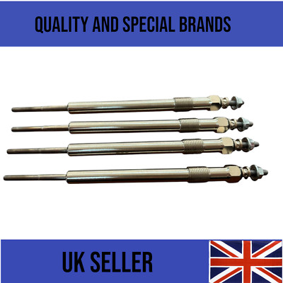 4X HEATER GLOW PLUGS FOR FORD TRANSIT MK7 MK8 CUSTOM RANGER 2.2 TDCi ...