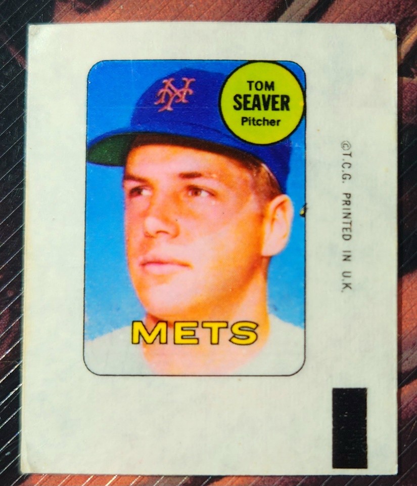 1969 Topps Decal Tom Seaver New York Mets White Sox HoF | eBay