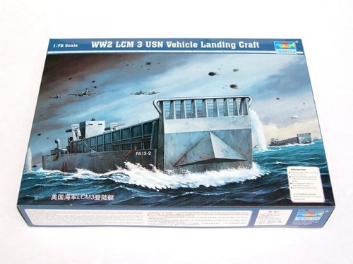 Trumpeter 07213 LCM 3 USN LANDING CRAFT D-DAY NORMANDY 1944 1:72 Model ...