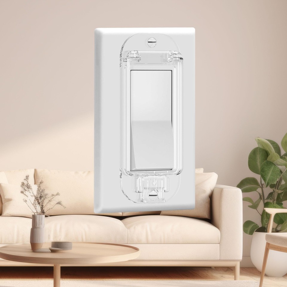 (4 Pack) Light Switch Guard Cover,Light Plate,ChildProof 4 pack（clear ...
