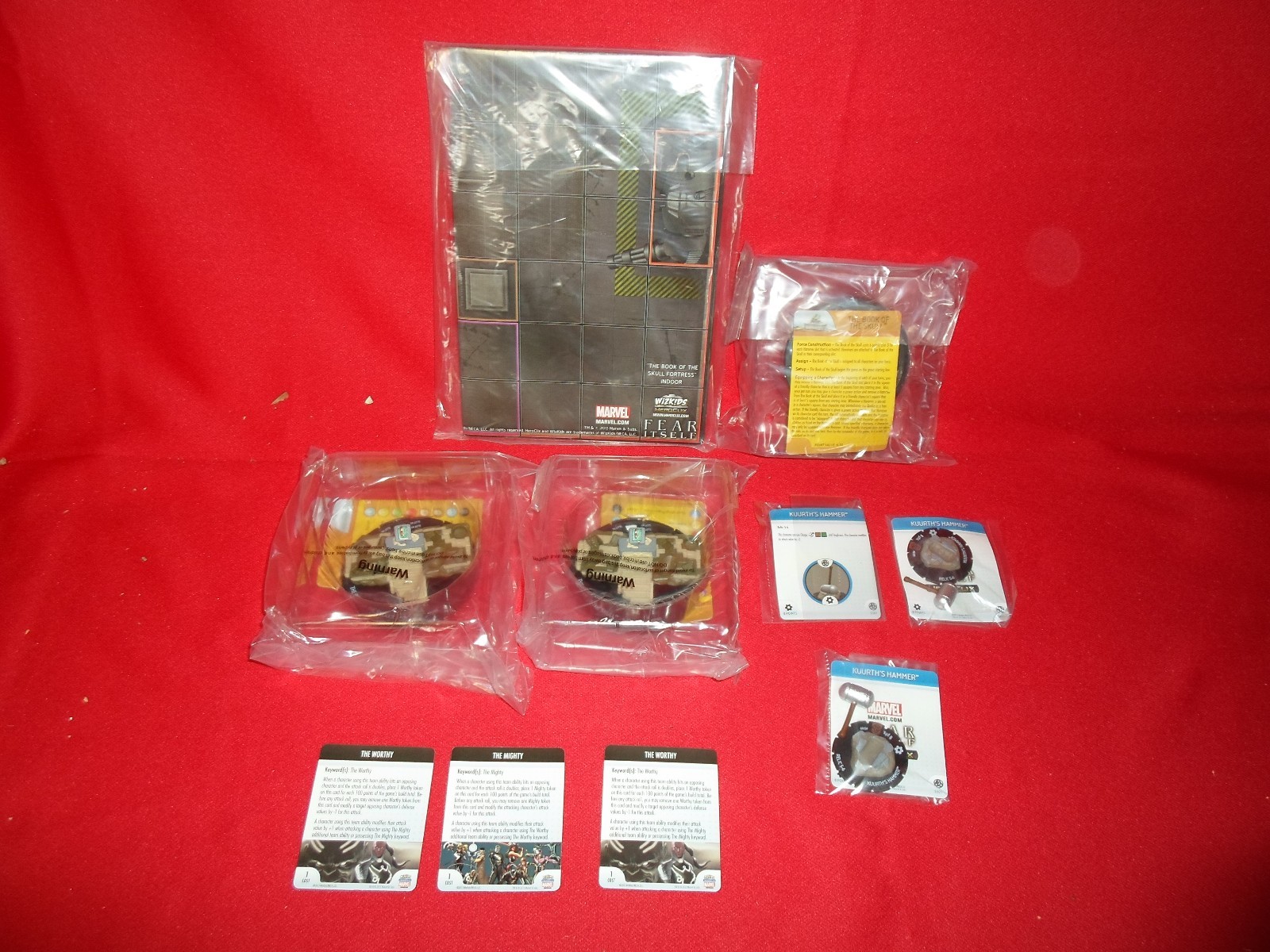 Marvel Fear Itself Heroclix OP Kit Map Worthy Mighty Kuurth's Hammer ...