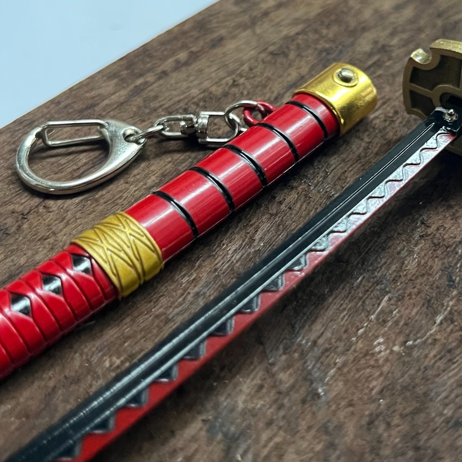Large Metal Samurai Sword Keychain 22cm Japanese Katana Model Quality ...