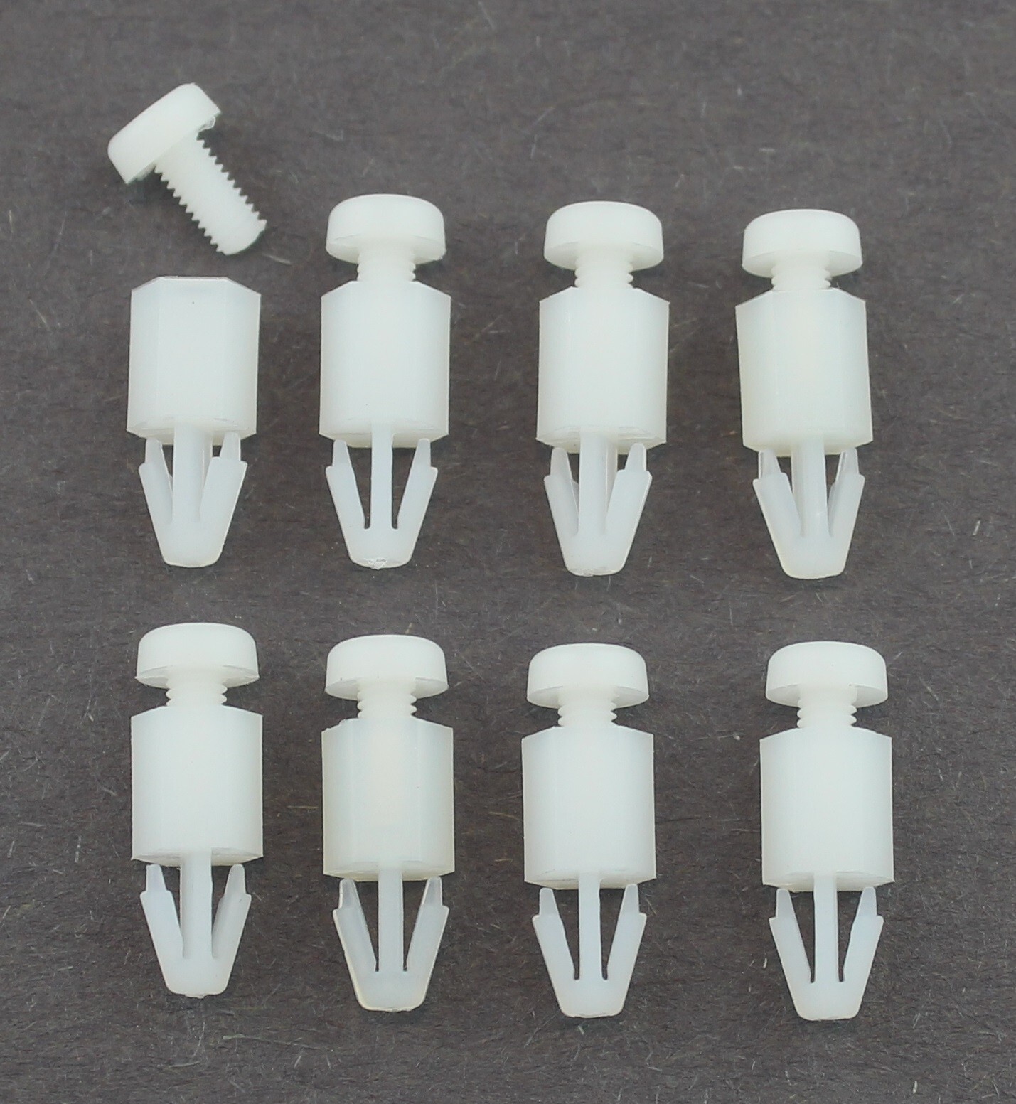 8pcs 7mm M3 Nylon Hex Standoff Plastic Spacer Push Snap In for PCB With ...