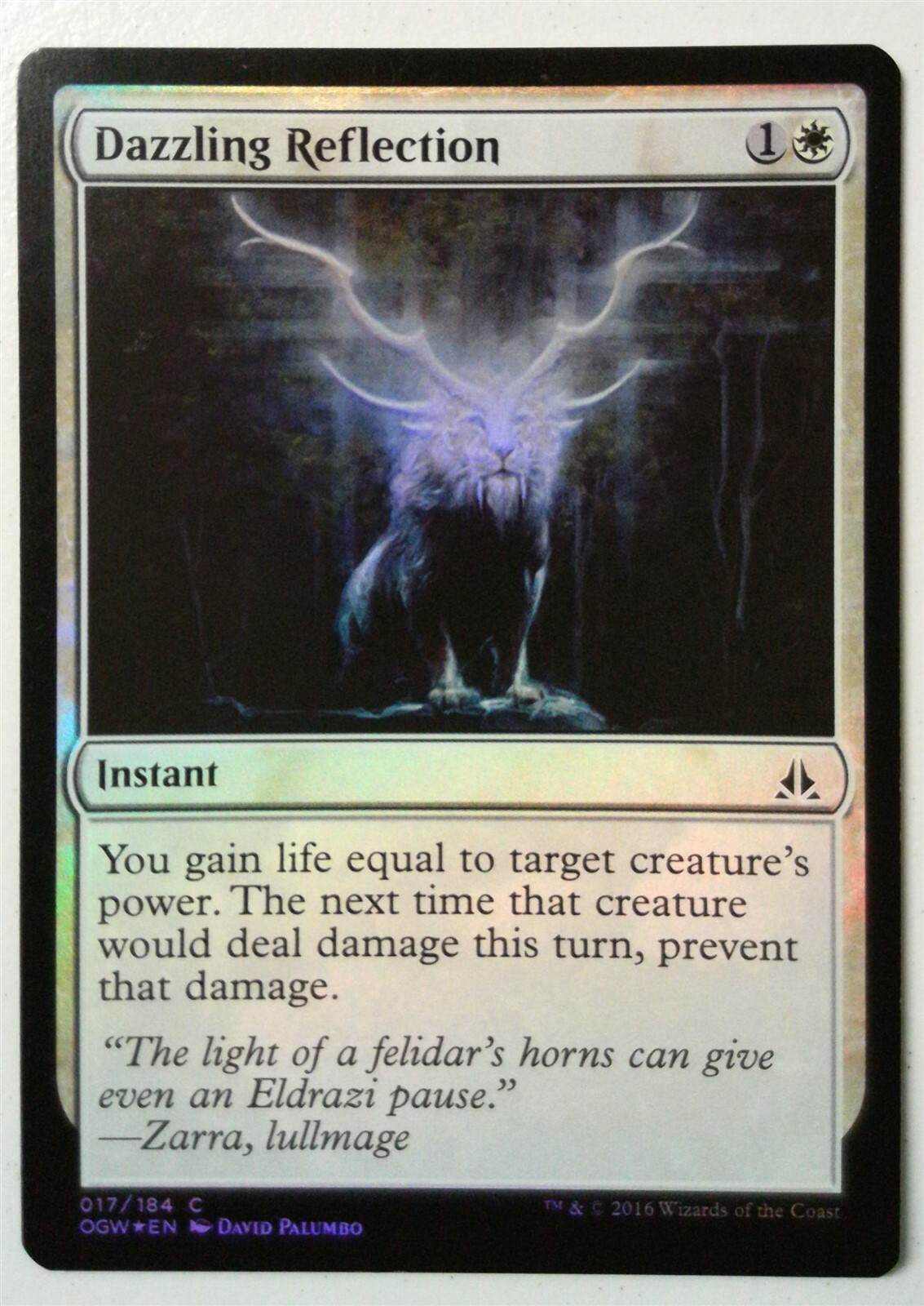 Dazzling Reflection *FOIL Common* Magic MtG x1 Oath of the Gatewatch SP ...