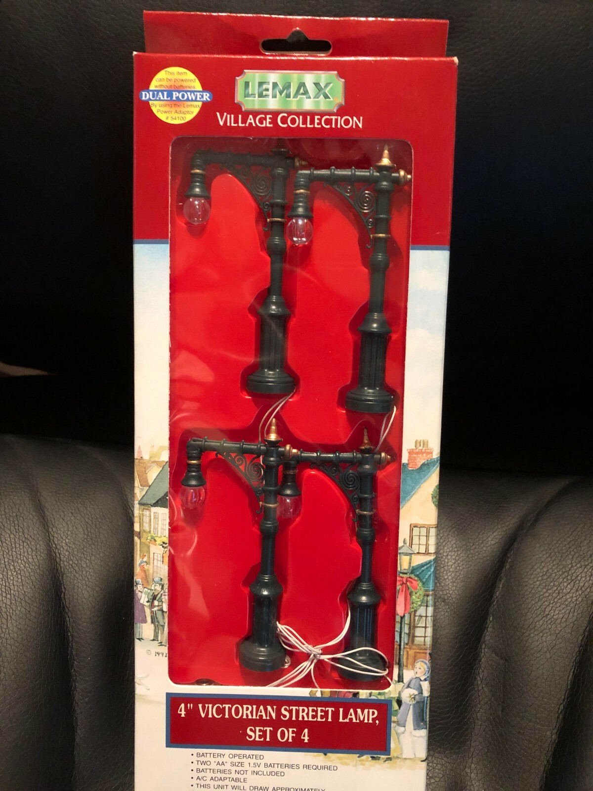 3+Vintage+Sets+of+4+Lemax+Victorian+4%22+Street+Lamps+12+Total+%2364121 ...