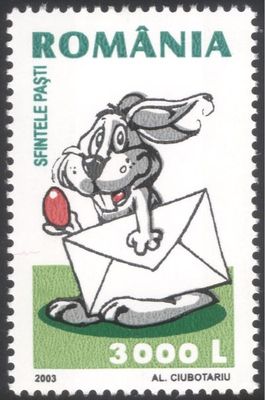 Romania 2003 Easter/Rabbit/Animals/Nature/Holidays/Animation 1v (n44504 ...