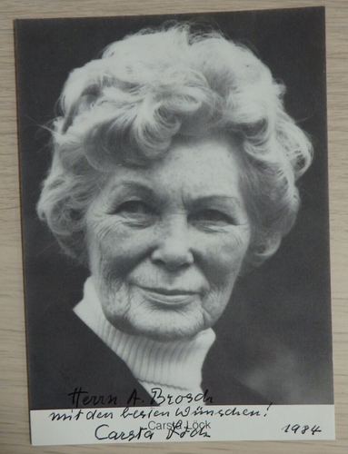 Autogramm deutsche Film- und TV Schauspielerin Carsta Löck 1984 (86327 ...