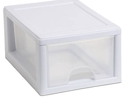 6 PAK Small; Storage Drawer; White Frame With See Through Drawer; 12-7 ...
