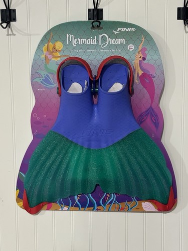 Youth Mermaid Tail Swimming Fins Blue/Red/Green Sparkle Fin! NWT | eBay