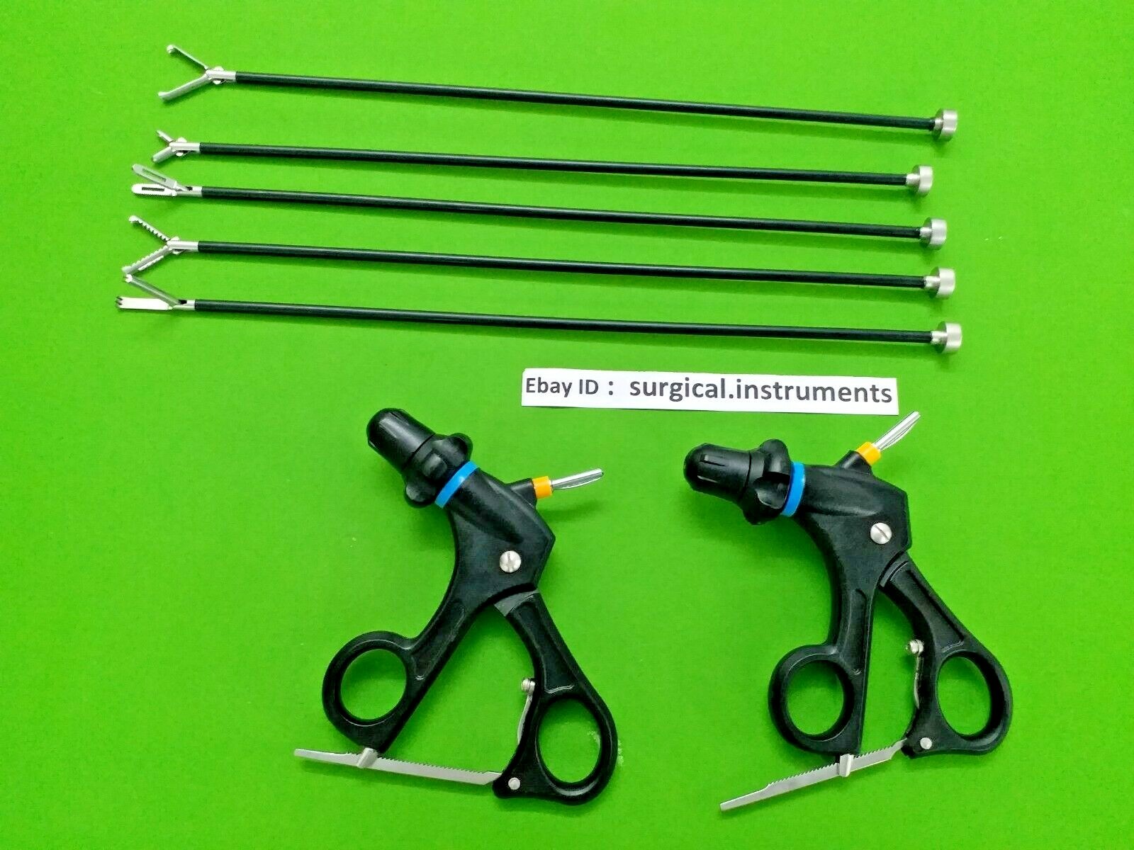 5pc Laparoscopic Toothed/ Biopsy/ Bowel Grasper 5mmx330mm Reusable ...