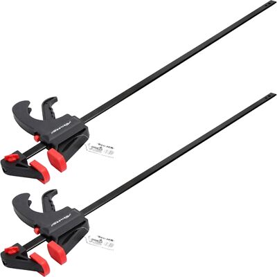 2pc 600mm Quick Ratchet Speed Clamp & Spreader Wood Working 24" CT1412 ...