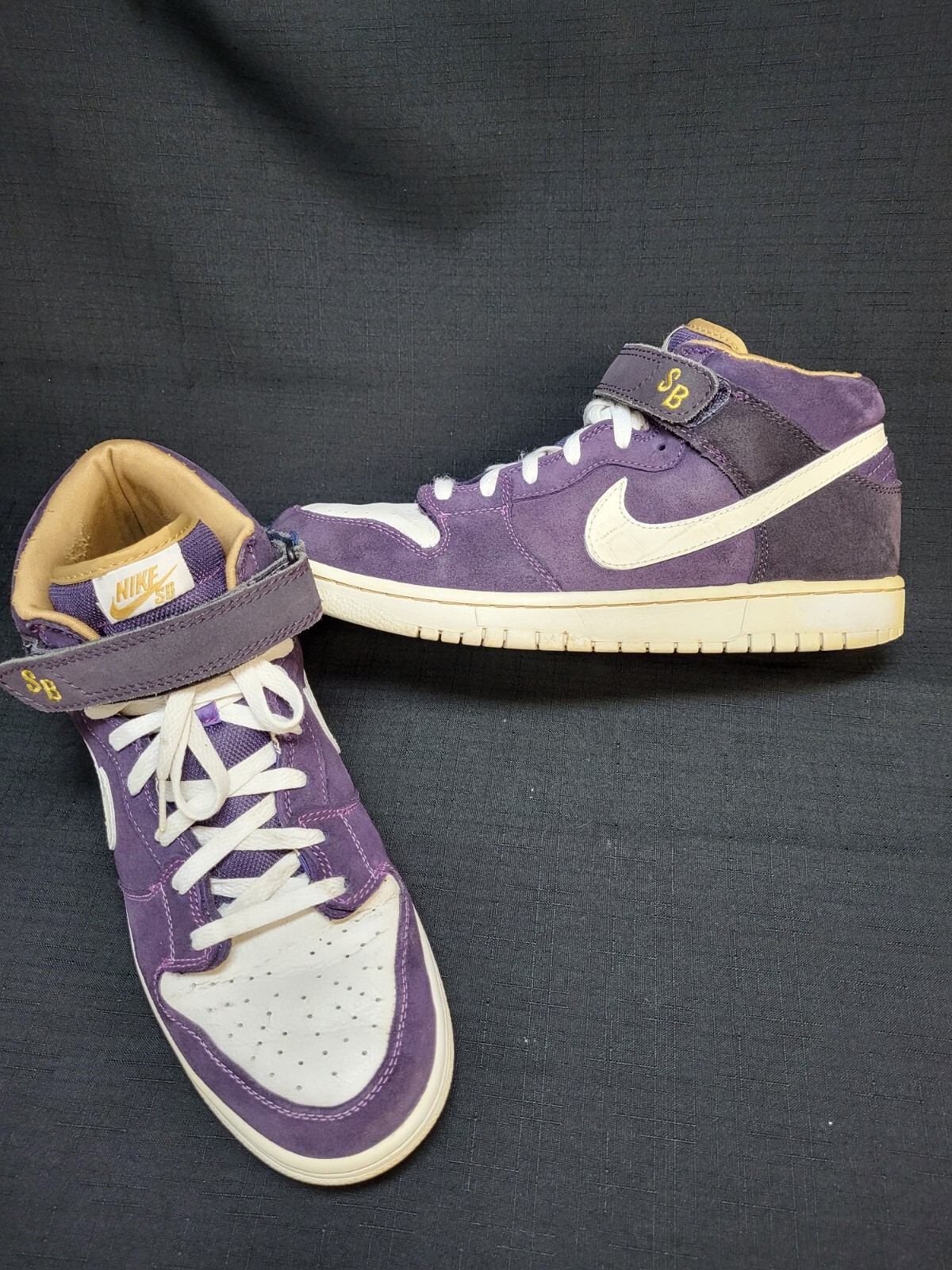 men's RARE Nike SB Dunk Mid Pro Abyss size 11 shoes sneakers purple ...