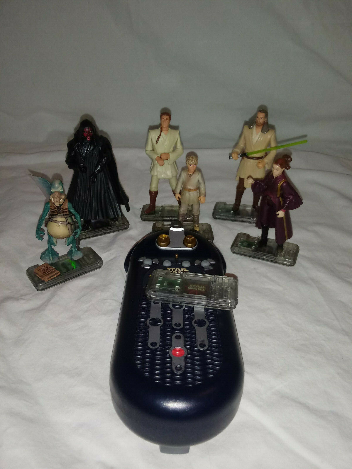 Vintage 1998 Hasbro Star Wars Episode 1 Commtech Reader & 6 datapads ...