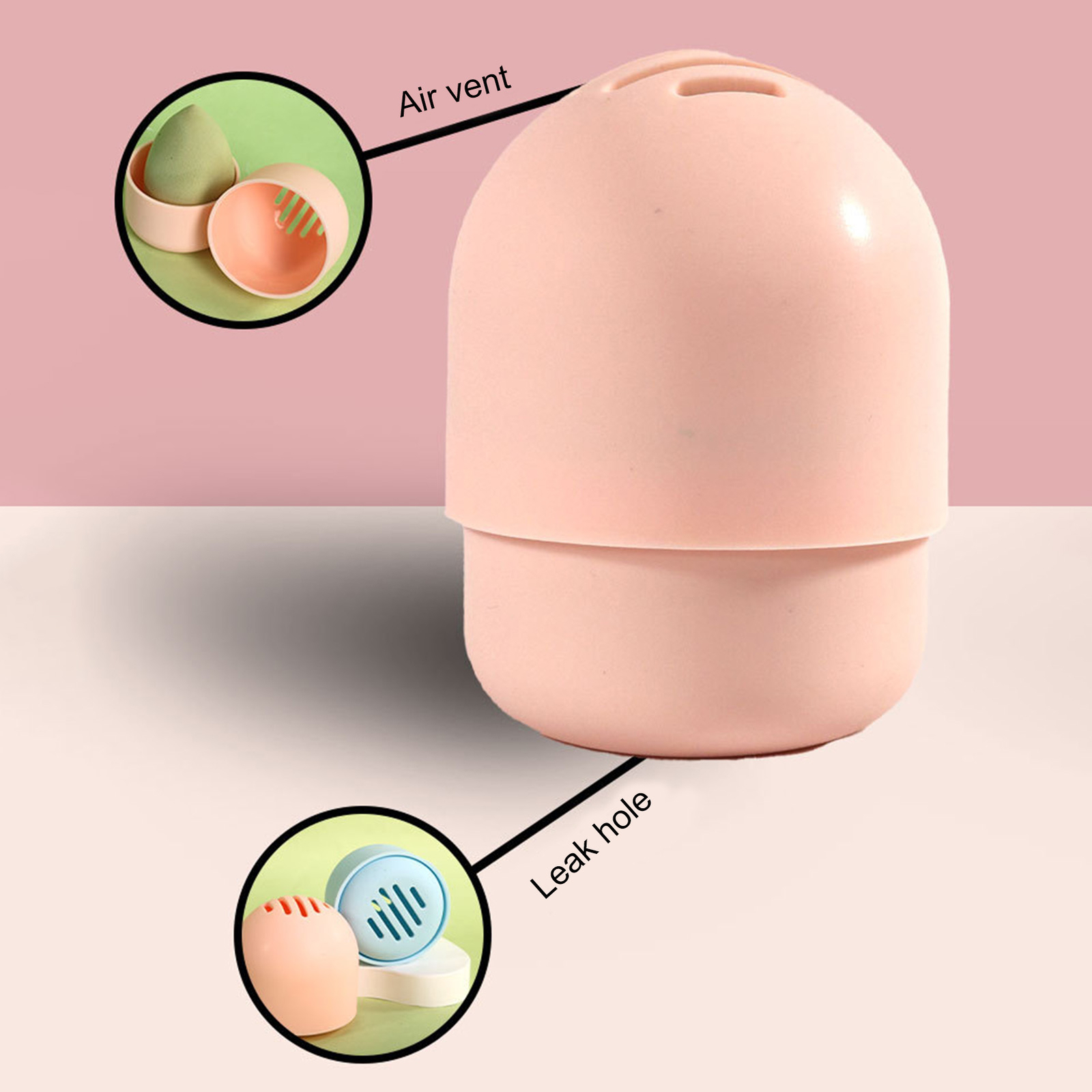 Makeup Puff Case Soft Ventilation Beauty Sponge Carrying Case Portable ...